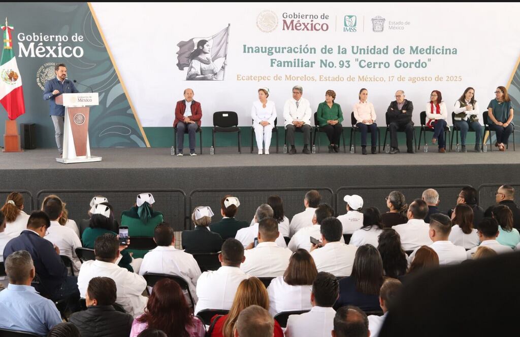 Gobierno de México inaugura la Unidad de Medicina Familiar No. 93 del IMSS en Ecatepec, Estado ...