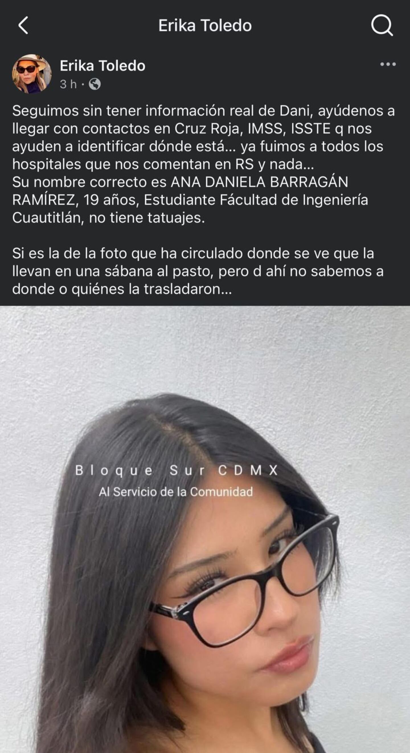 Sin rastro de Ana Daniela Barragán tras explosión de pipa en puentes de ...
