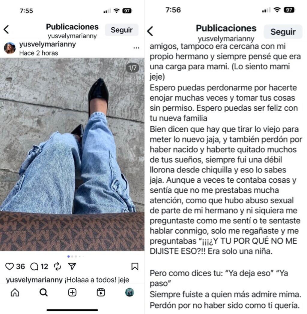 Yusvely Marianny: Internautas encuentran redes sociales de su madre ...