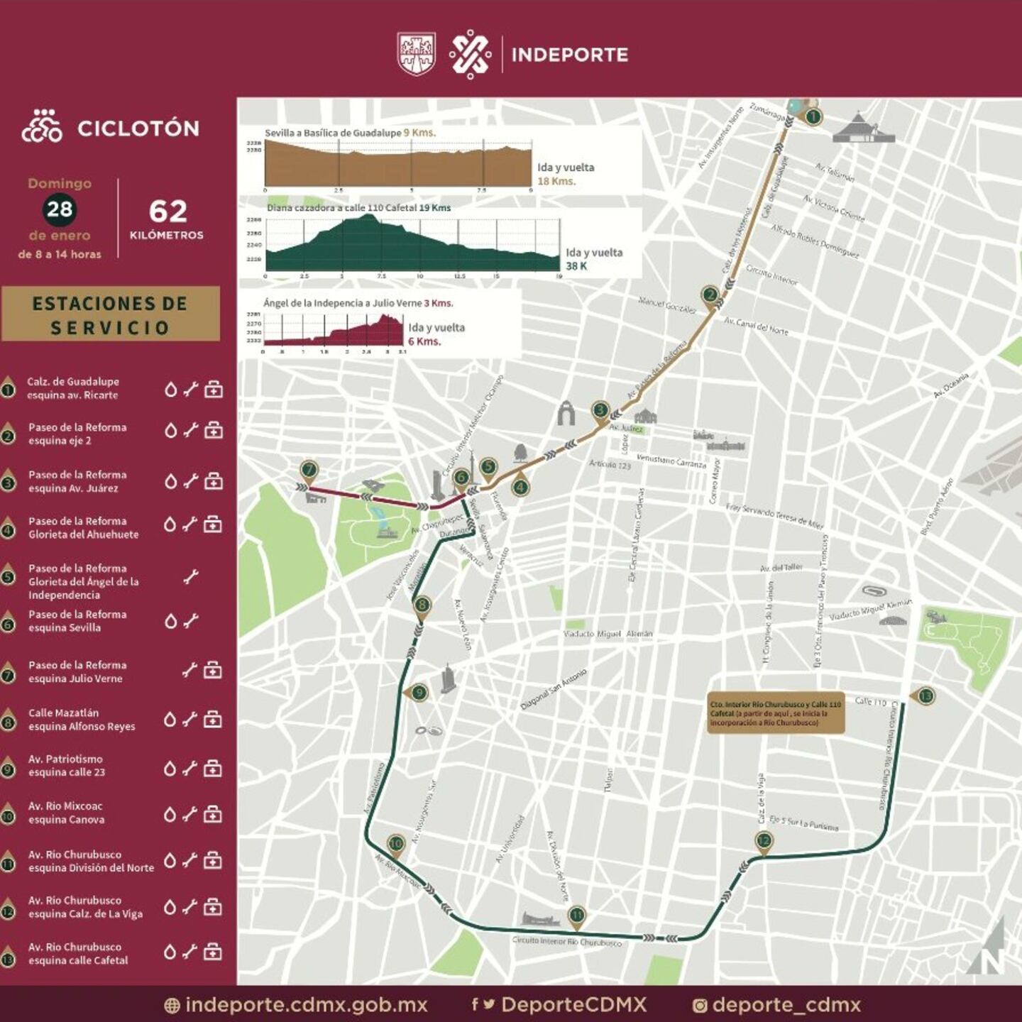 Ciclotón esta es la ruta del primer recorrido 2024 en la CDMX ...