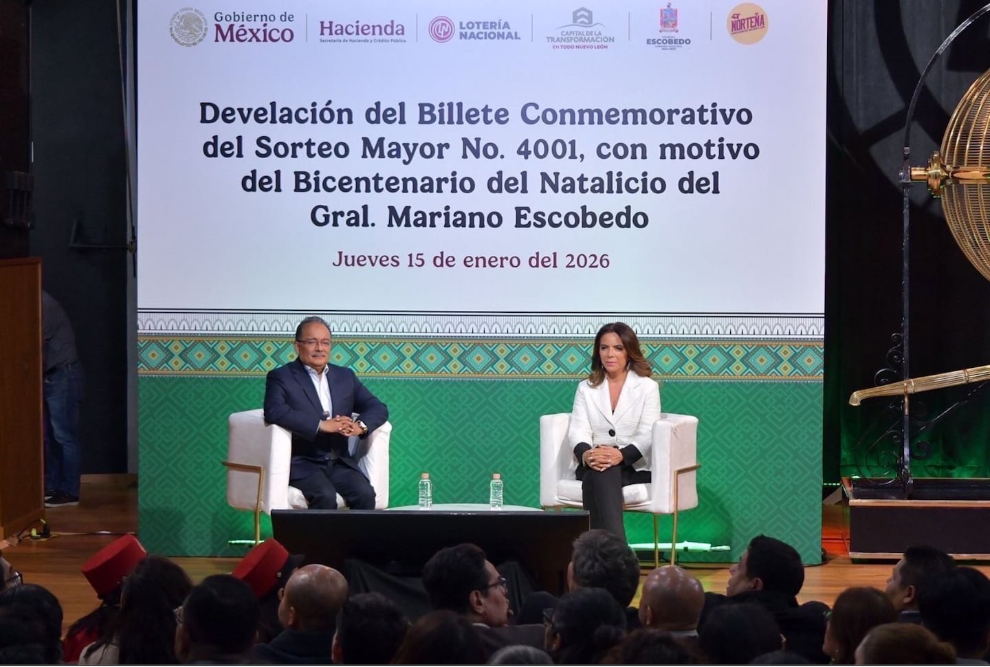 Con billete de lotería rinden homenaje al Gral. Mariano Escobedo en el ...