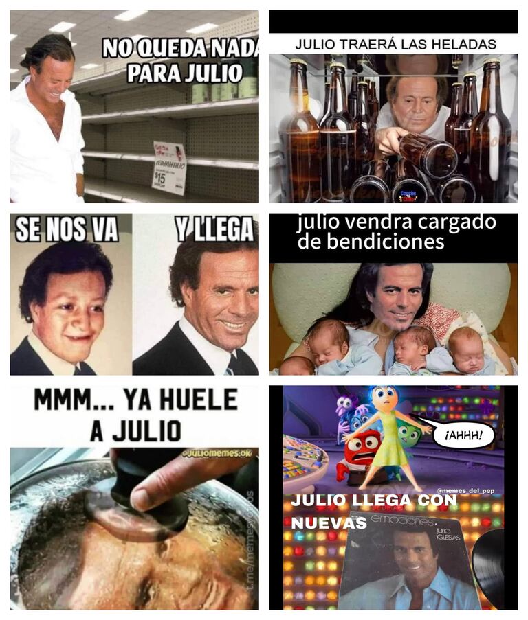 Julio Iglesias ya se asoma con una lluvia de memes para seguir con la ...