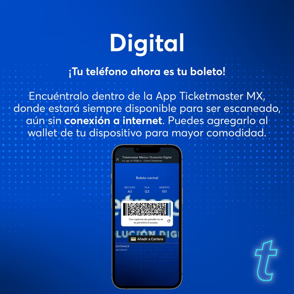 ¿Qué es Ticketmaster SafeTix? Boleto digital con código de barras que ...