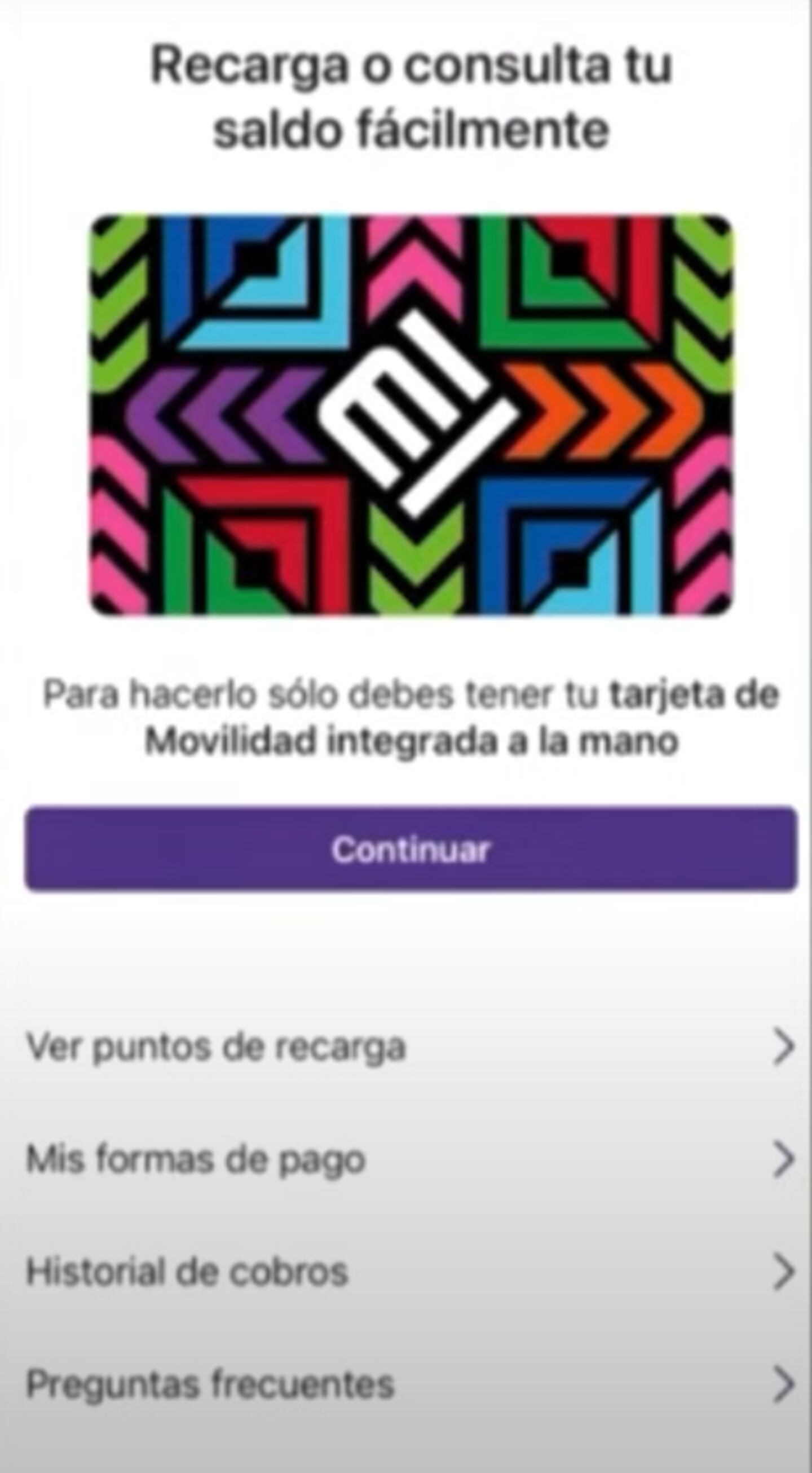 Cómo recargar mi Tarjeta de Movilidad Integrada desde la App CDMX ...