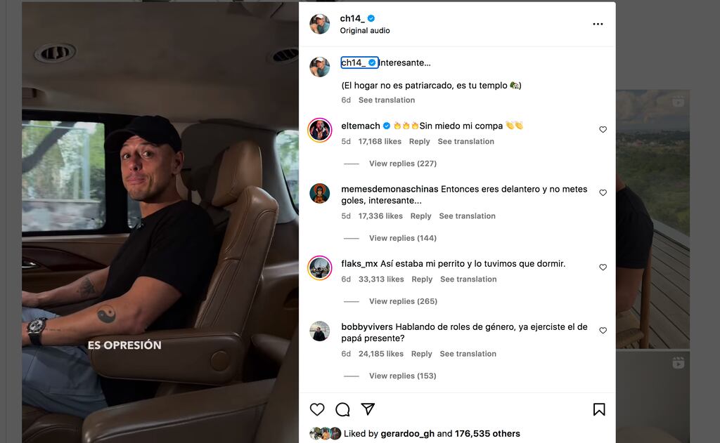“Sin miedo, mi compa”: Temach elogia a Chicharito por comentarios ...