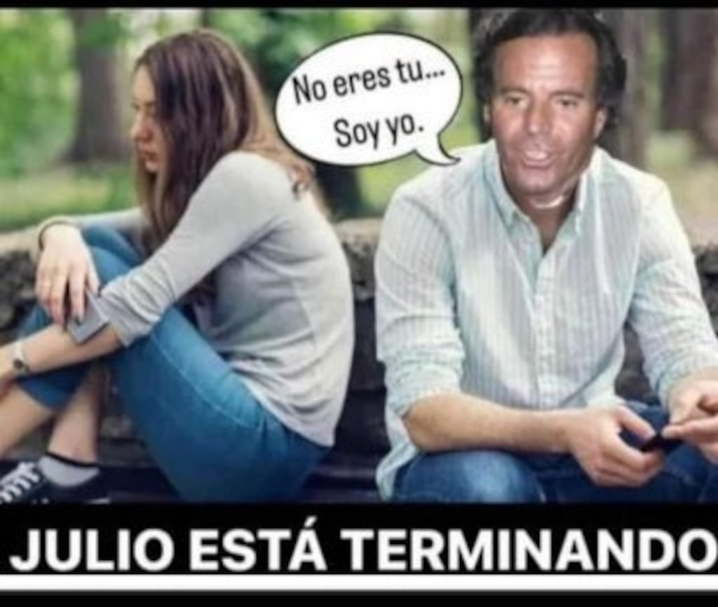 Se acaba julio y lo despiden con los mejores memes de Julio Iglesias ...