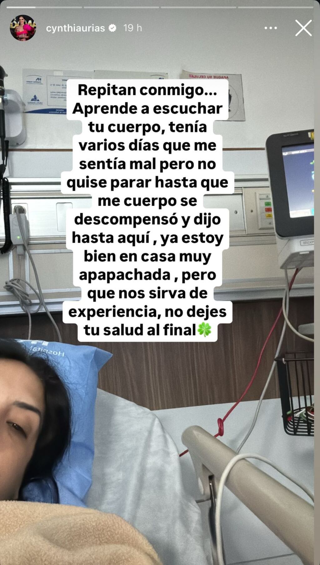Cynthia Urías fue hospitalizada de emergencia; esto es lo que sabemos ...