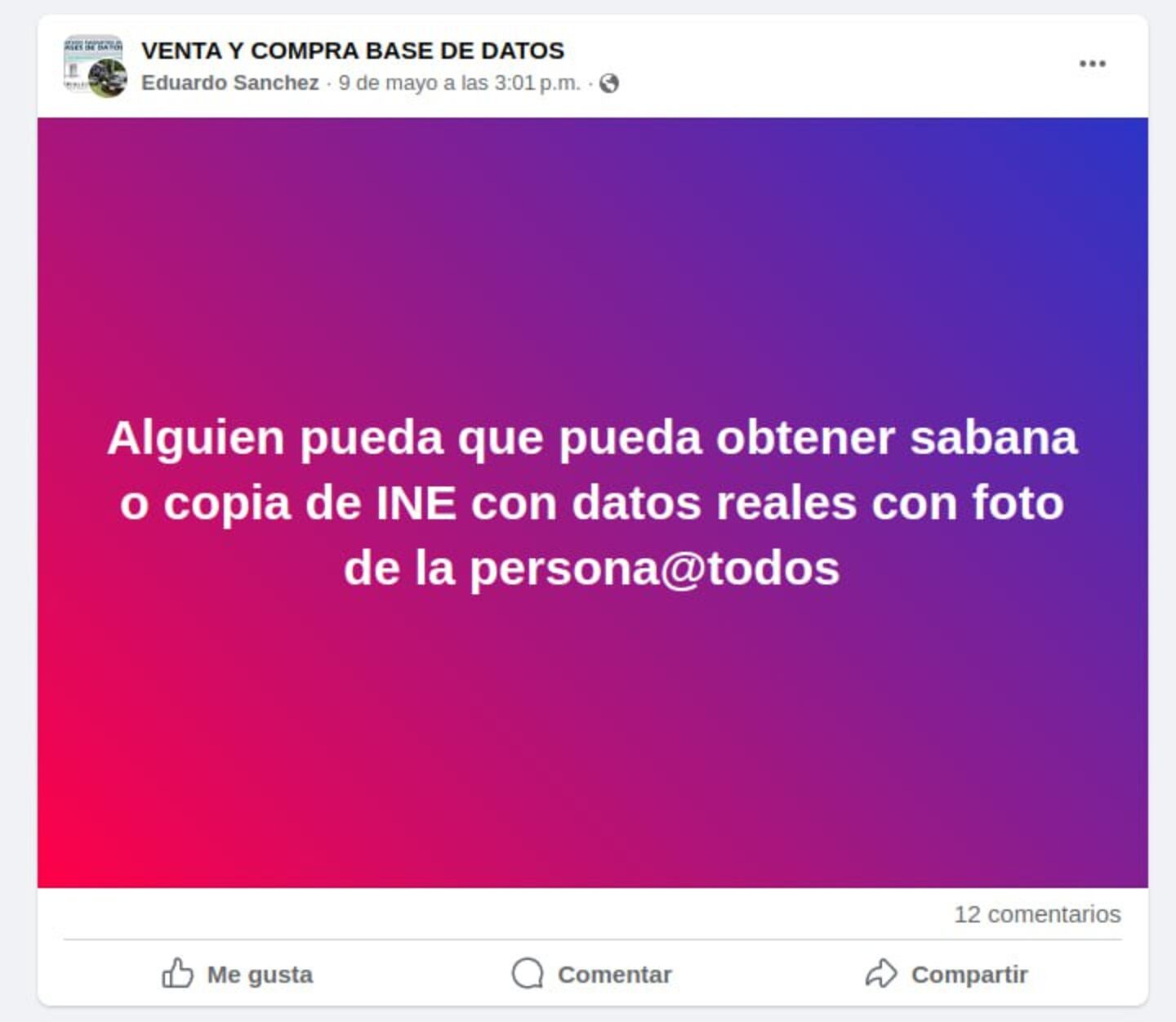 Rematan En 75 Mil Pesos Base Del Ine Con Datos Biométricos De Millones