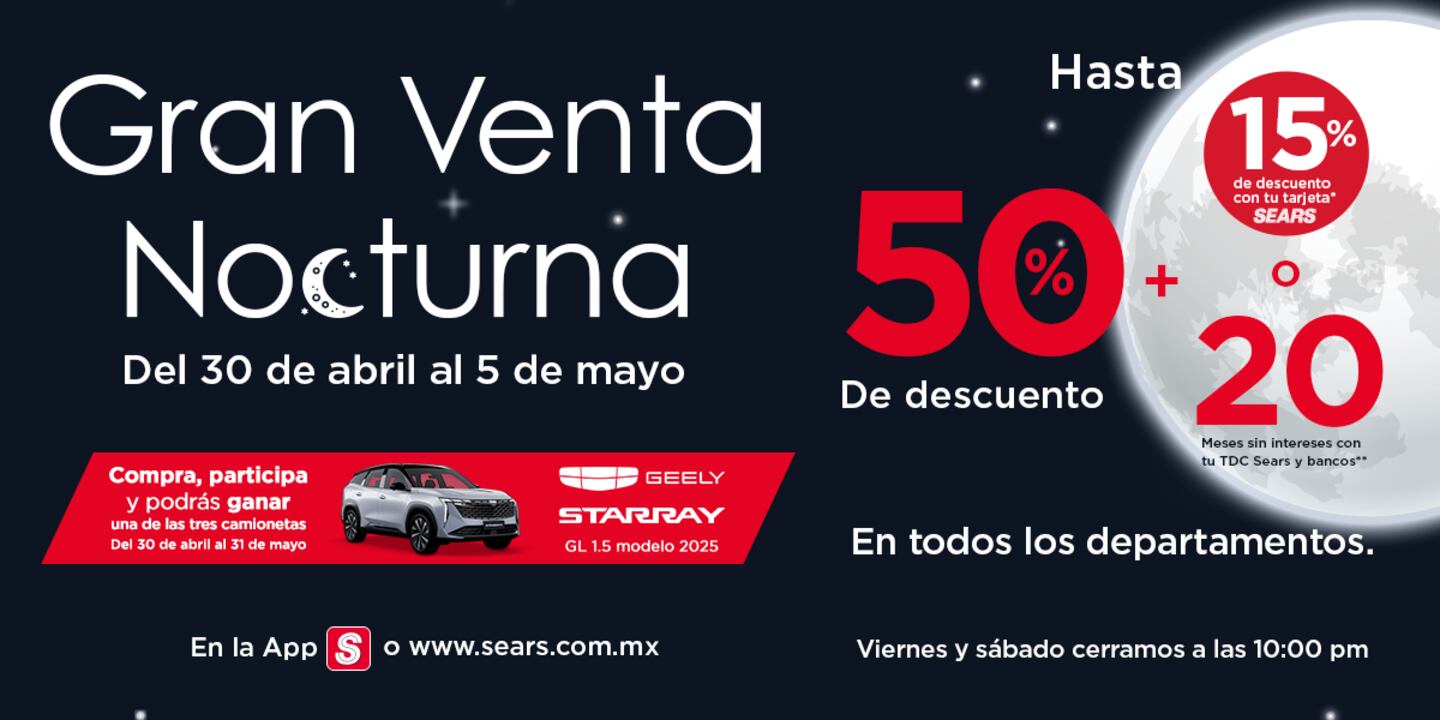 Venta Nocturna de SEARS ¿Cuándo es? – Publimetro México