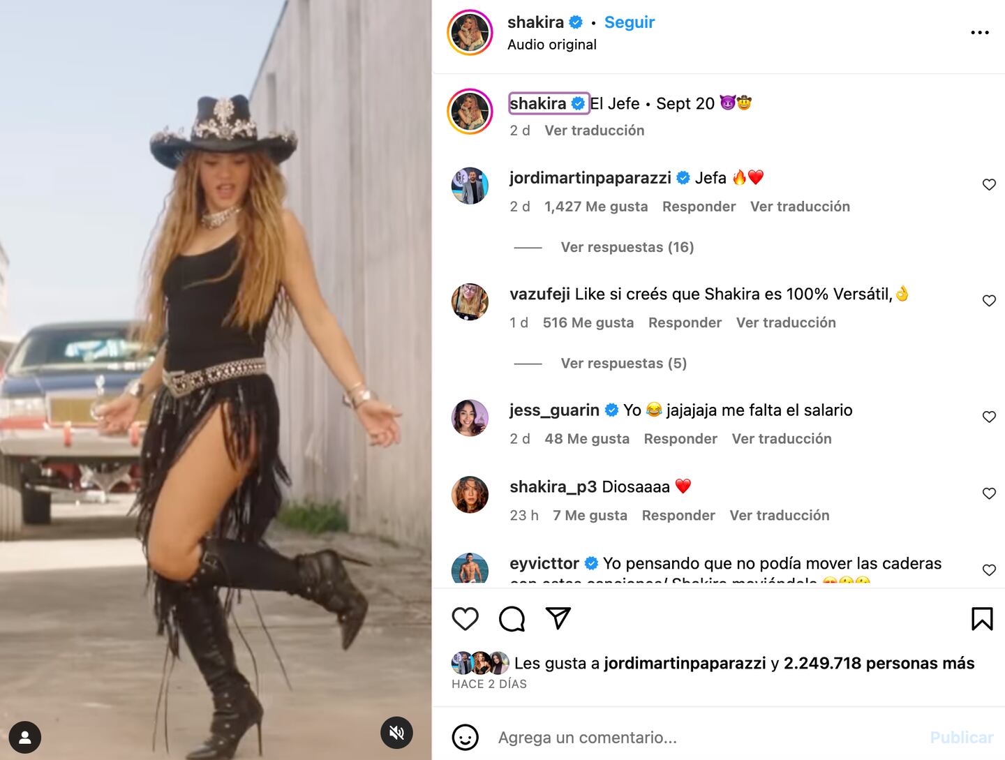 Shakira: Así suena El jefe, su colaboración con Fuerza Regida, video – Publimetro México