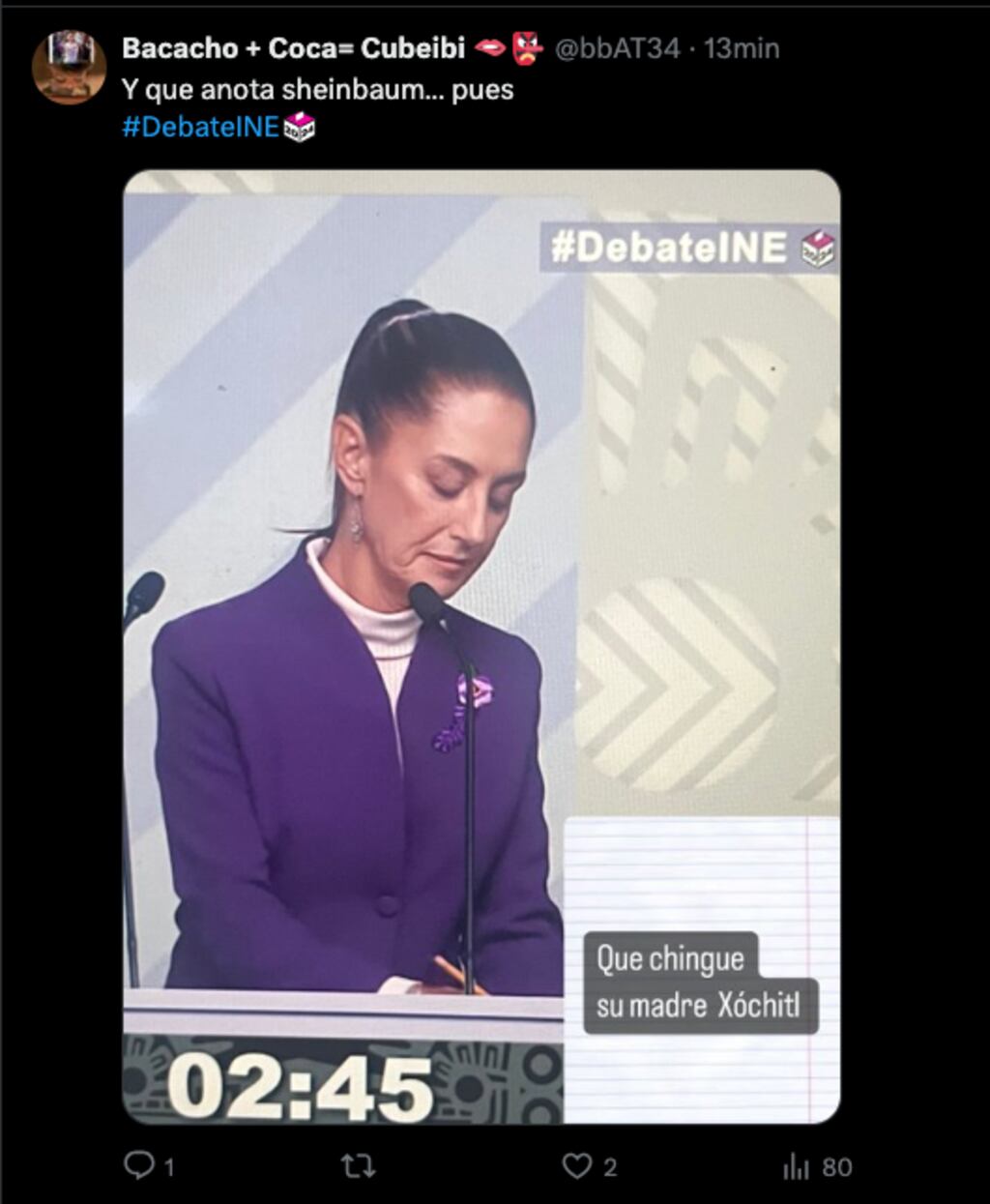 Memes del tercer debate presidencial entre Claudia Sheinbaum, Xóchitl ...