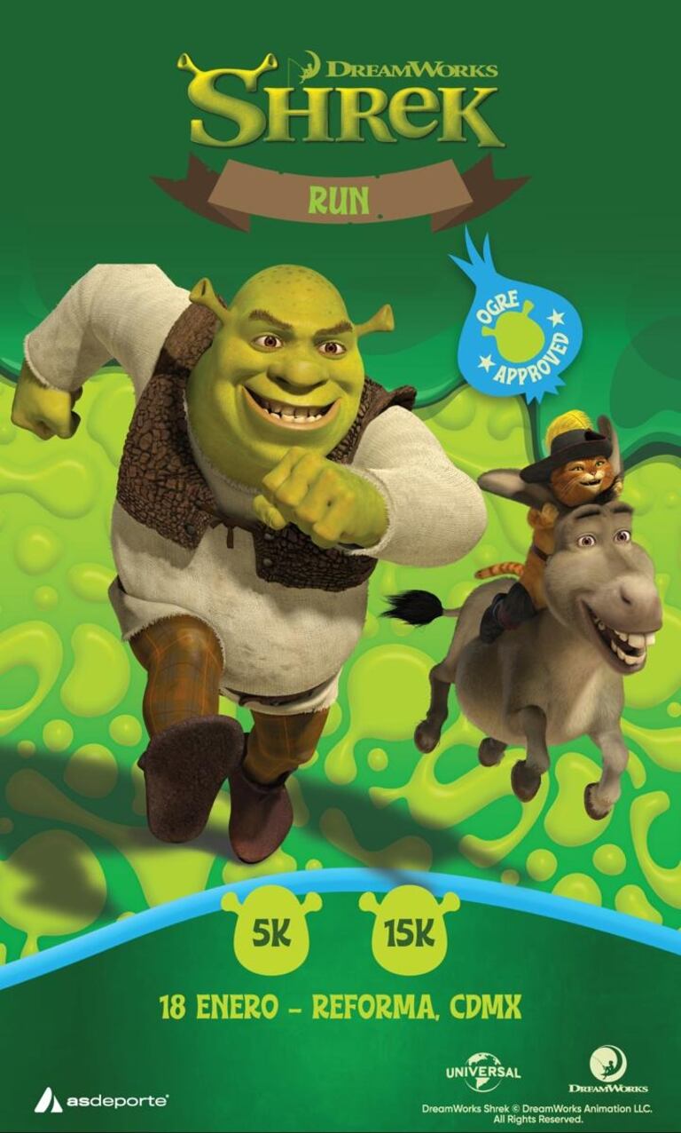 Shrek Run 2026 llega a la Ciudad de México, conoce todos los detalles ...
