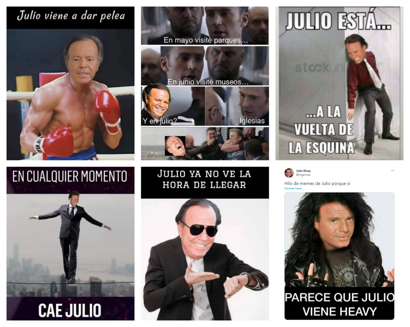 Julio Iglesias ya se asoma con una lluvia de memes para seguir con la ...
