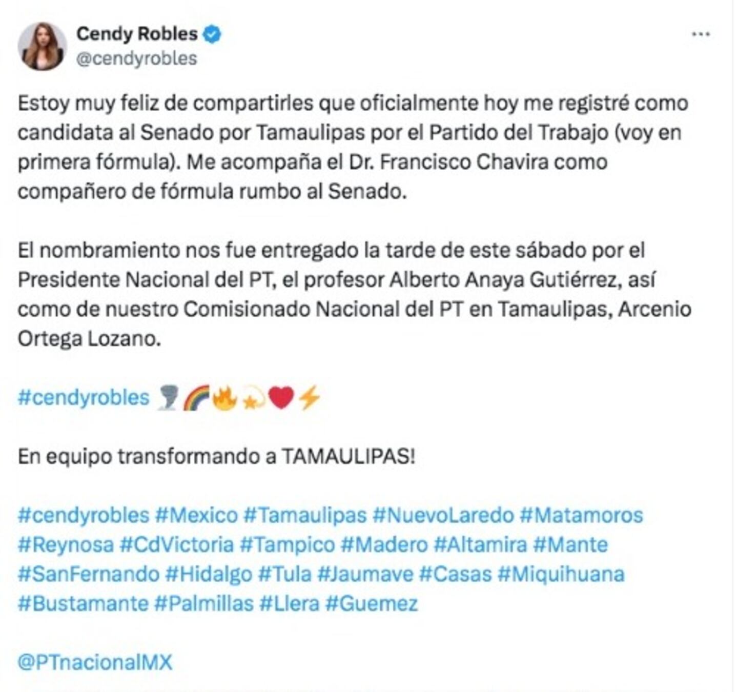 ¿Quién es Cendy Robles, la modelo de OF que busca ser senadora por Tamaulipas? – Publimetro México