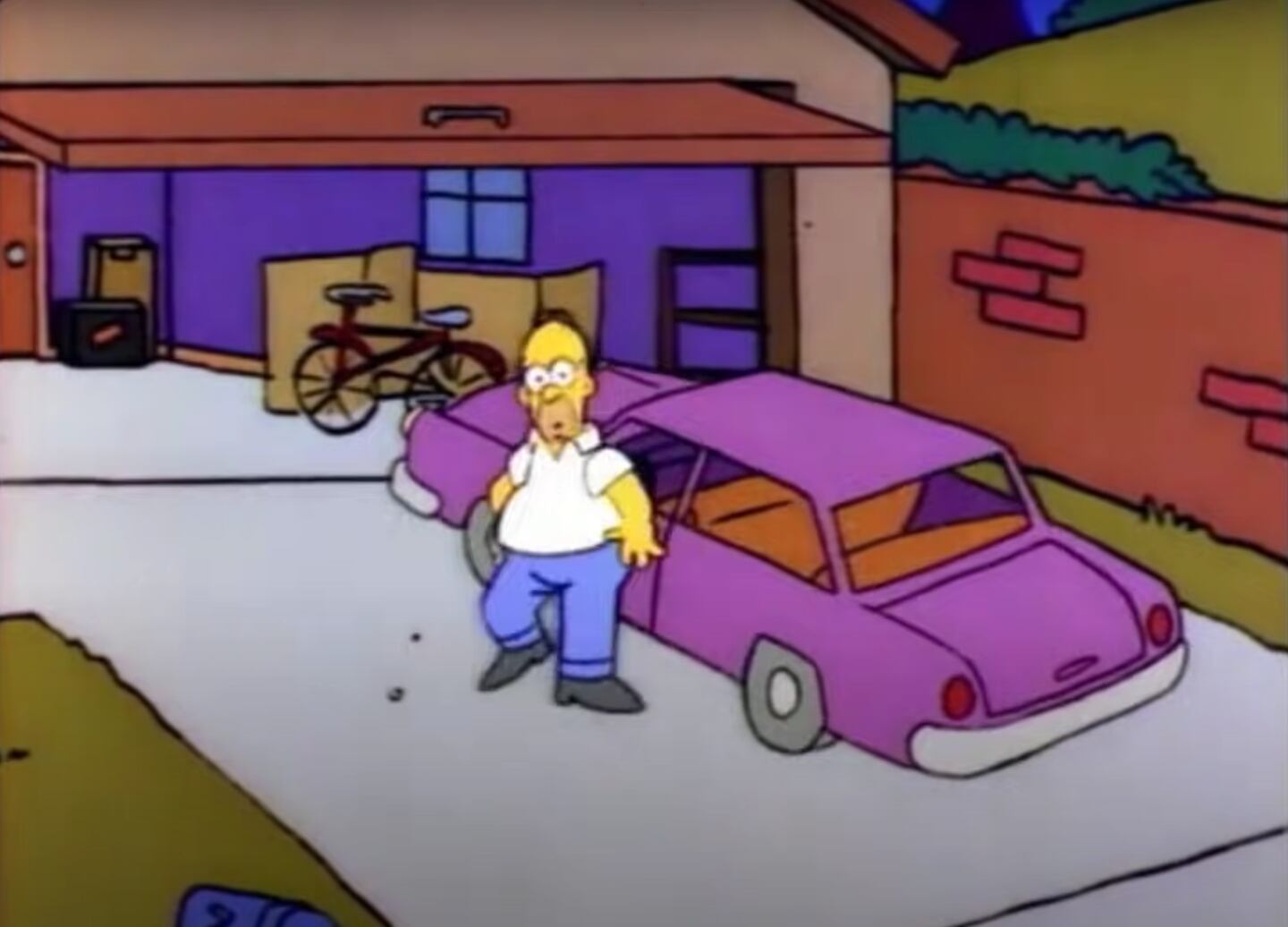 ¿Qué modelo es el característico coche rosado de Homero Simpson ...