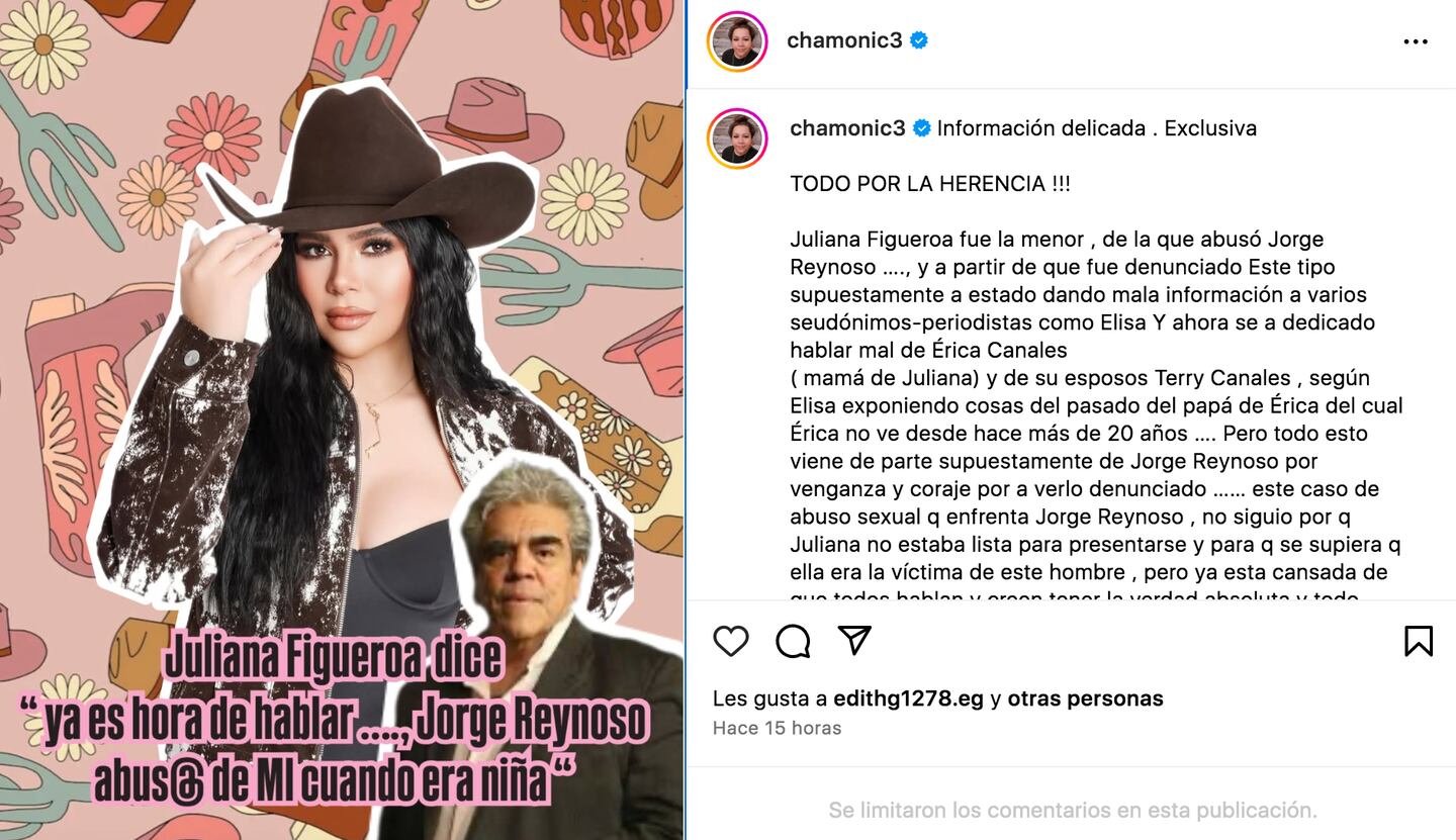 Hija de Joan Sebastian acusa al actor Jorge Reynoso de presunto abuso – Publimetro México