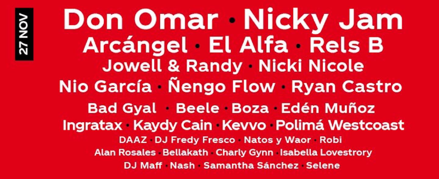 Cartel oficial para Coca-Cola Flow Fest 2022 (Anuel AA, J Balvin, Jhayco, Myke Towers, Don Omar ...