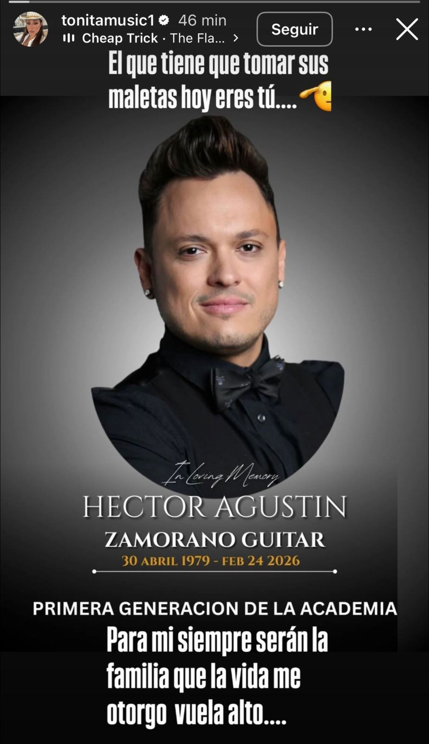 Así fue el funeral de Héctor Zamorano, exalumno de La Academia ...