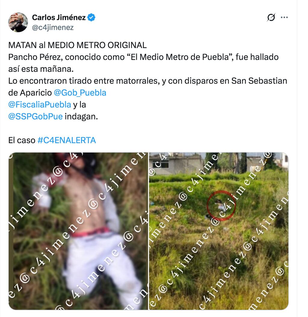 Filtran foto de cómo quedó el cuerpo de Medio Metro: Recibió varios ...